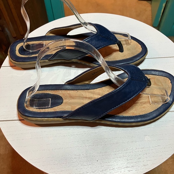 boc | Shoes | Boc Navy Blue Zita Thong Flip Flops Size | Poshmark